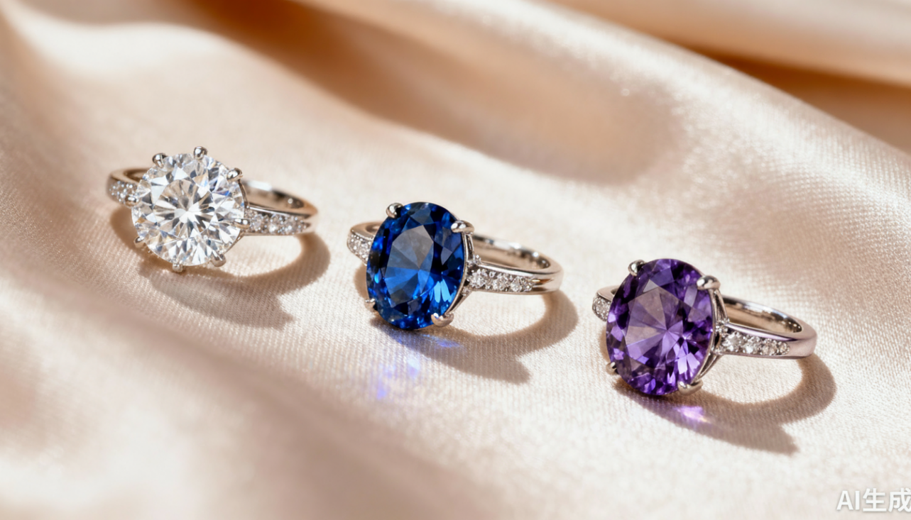The Allure of Cool-Colored Gemstones: Sapphire, Amethyst, Diamond – Mvraki